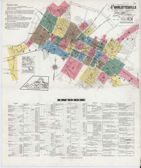 Sanborn Fire Insurance Map From Charlottesville Independent Cities