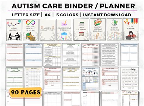 Autism Care Binder Autism Planner Printable Special Needs Etsy Australia