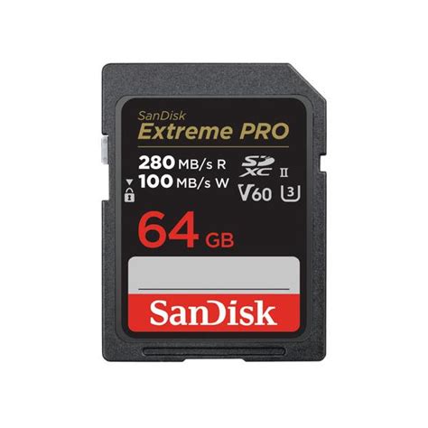 Sandisk Sdsdxep 064g Jnjip サンディスク エクストリーム プロ Sdxc Uhs Ii V60 64gb ノジマ