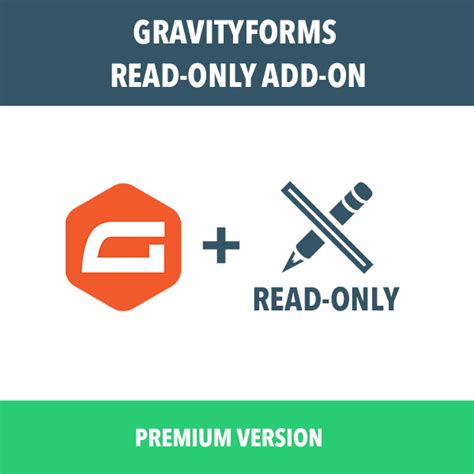 Gravity Forms Read Only Premium Add On Gravity Extra