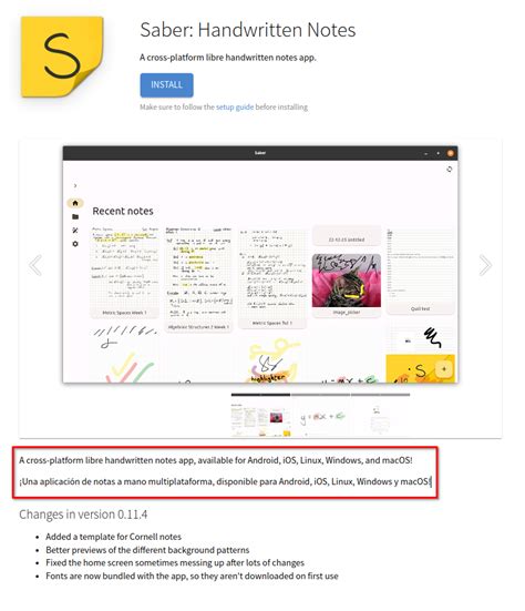Translatable Descriptions For App Stores · Issue 558 · Saber Notes