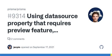 Using Datasource Property That Requires Preview Feature Highlights Only Value And Not Property