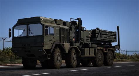 Sky Sabre Missile Launcher Truck British Army Add On Animated