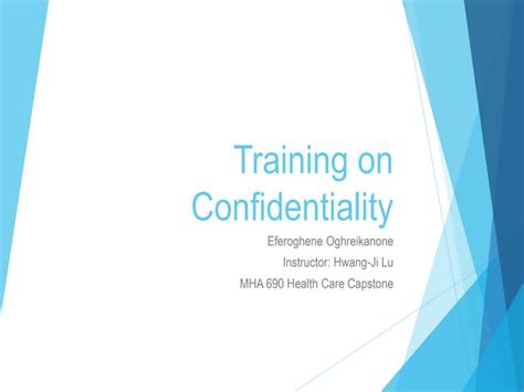 Confidentiality Ppt Pptx