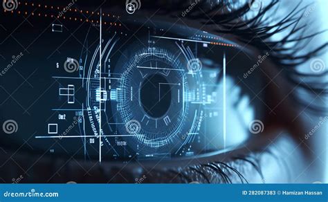Human Eye Scanned Meticulously For Identity Verification In