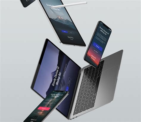 Gravity Psd Devices UI Mockup Set V3 Pixeden Club