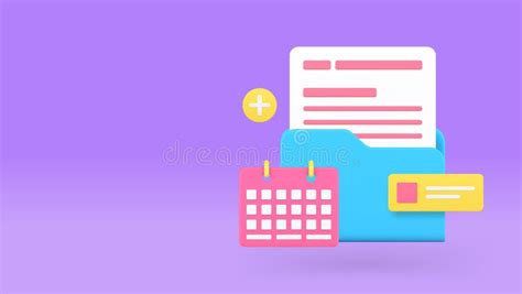 Deadline Business Workflow File Document Schedule Banner Copy Space Vector Illustration Stock