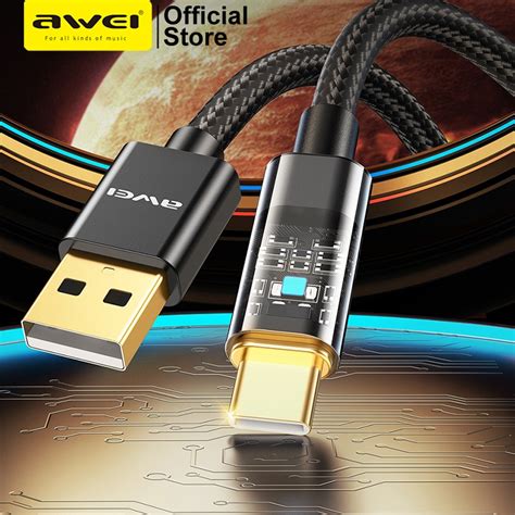 Awei Cl W Super Fast Charging Usb Cable Android Micro Ipphone Type C Fast Charging Cable