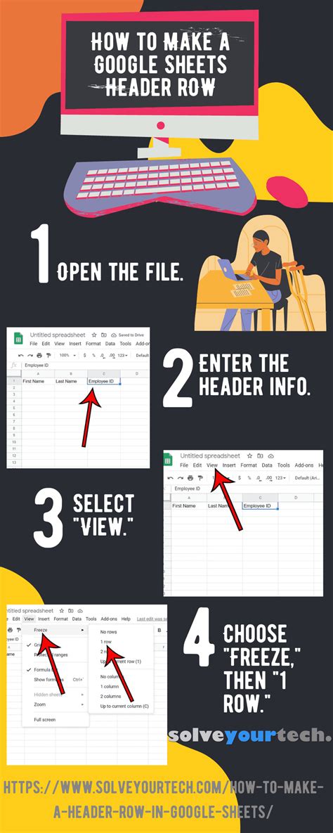 How To Make A Header Row In Google Sheets Solve Your Tech