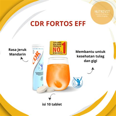 Jual Cdr Fortos Eff Suplement Kalsium 10 Tablet Shopee Indonesia