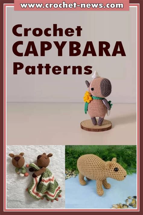 10 Crochet Capybara Patterns Crochet News