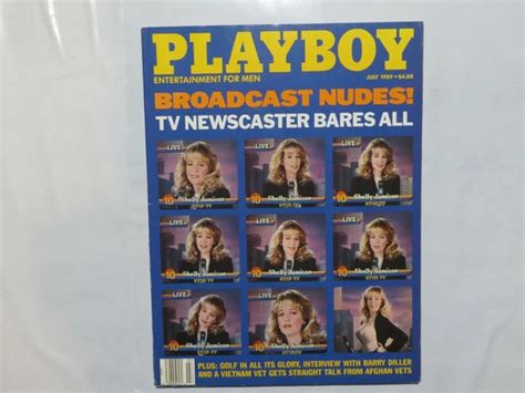 Playboy July 1989 Newscaster Shelly Jamison William Shatner Broadcast