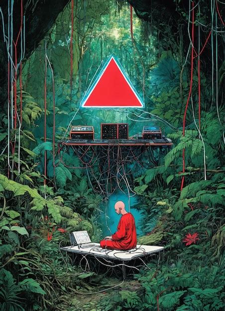 Premium Photo A Moebius Style Of Drawing Presenting A Landscape With