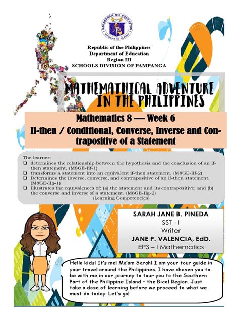 mathematics 8 week 6 if then conditional converse inverse and con