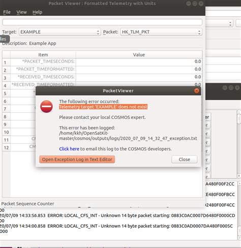 Tlm Packets Error · Issue 35 · Opensatkitopensatkit · Github