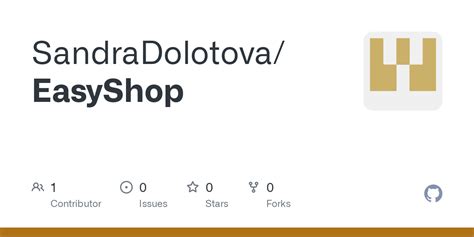 GitHub SandraDolotova EasyShop