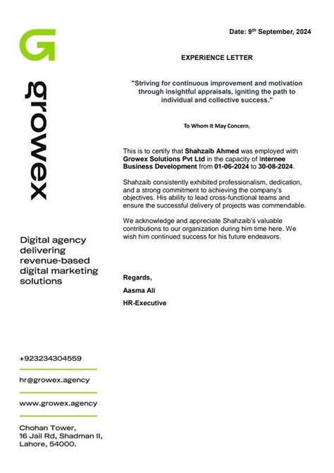 Shahzaib Ahmad On Linkedin Businessdevelopment Internshipexperience