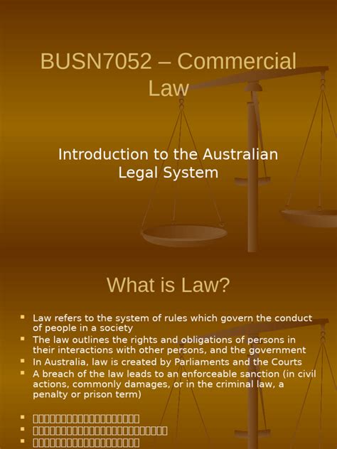 Lecture Week 1 Introduction To Australian Legal System Pdf