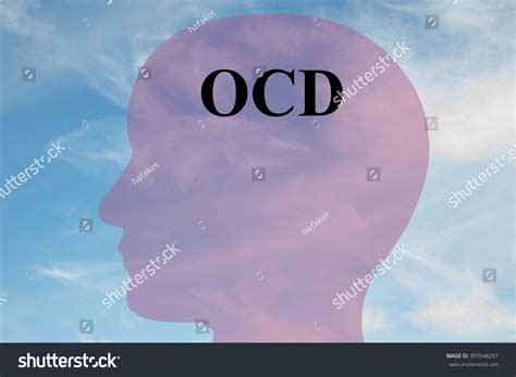 Render Illustration Ocd Script On Head Stock Illustration 397948297