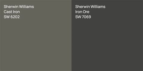 Sherwin Williams Cast Iron Vs Sherwin Williams Iron Ore Comparison