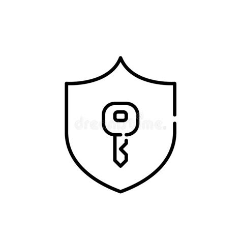 Shield Key Icon Stock Illustrations 32780 Shield Key Icon Stock