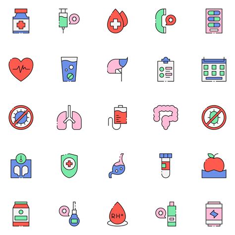 Colored Immune System Icons