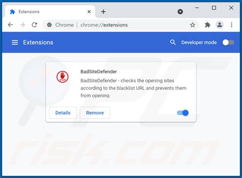 BadSiteDefender Adware Easy Removal Steps