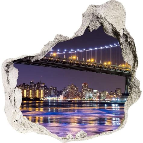 Wallmuralia Pl Fototapeta dziura na ścianę 3d Most w Nowym Jorku NDP88613776 Opinie i ceny