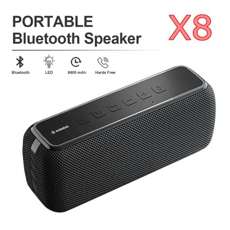 60W Xdobo X8 Bluetooth Speaker Wireless Portable Subwoofer Waterproof TWS 6600mAh Powerful Dual