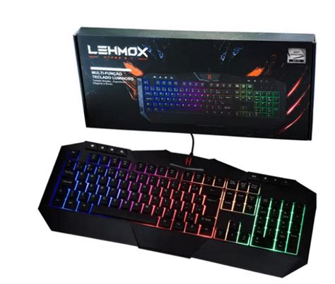Teclado Gamer Led Rgb Anti Ghosting Lehmox Hyper Gt T5 Jogo De