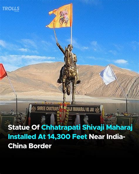 Trolls Official Chhatrapati Shivaji Maharaj Statue Has Been Set Up On
