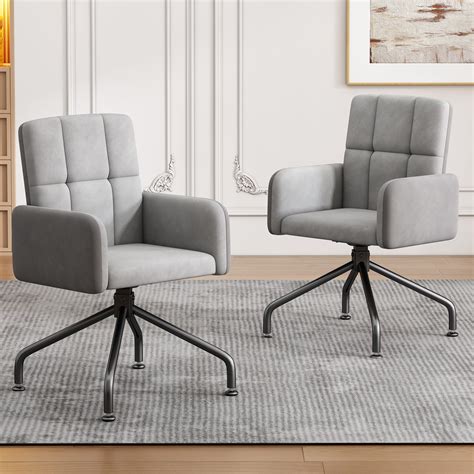 Lot De 2 Chaise De Salle à Manger En Velours Fauteuil Chaise