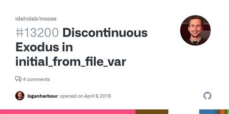 Discontinuous Exodus In Initialfromfilevar · Issue 13200 · Idaholab