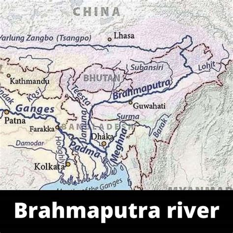 Where Is The Brahmaputra River Located On A Map