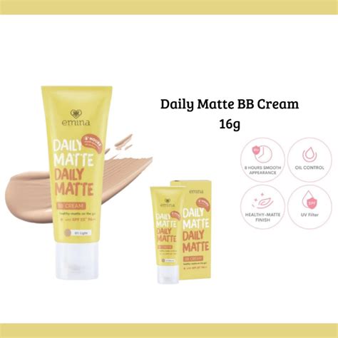 Jual Emina Daily Matte Bb Cream 16g Shopee Indonesia