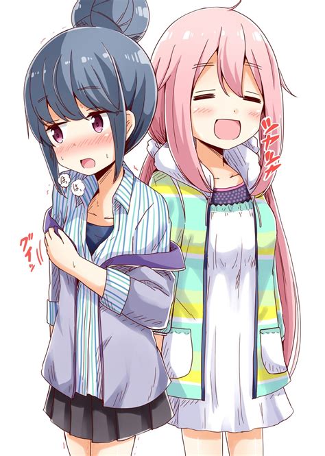 Shima Rin And Kagamihara Nadeshiko Yurucamp Drawn By Aikawaryou
