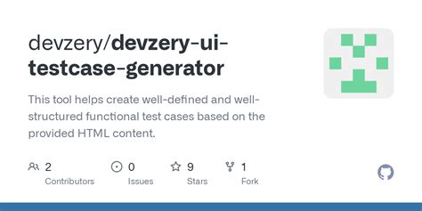 GitHub Devzery Devzery Ui Testcase Generator This Tool Helps Create