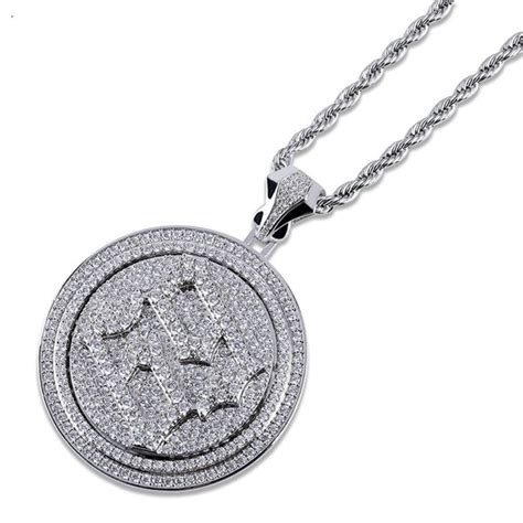 Hip Hop Jewelry Round 69 Necklace Pendant Gold Pla Grandado