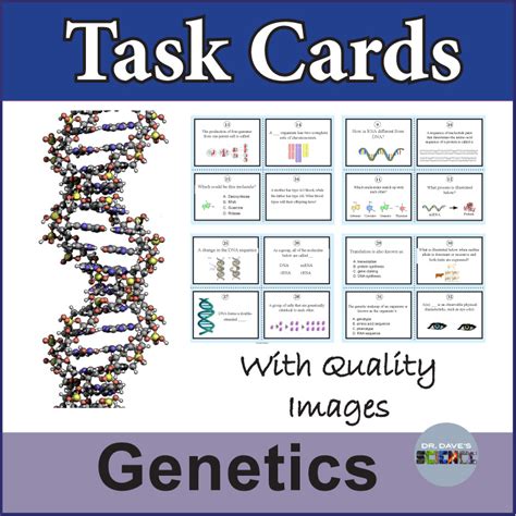 Genetics And Heredity Task Cards Dna Structure And Dna Replication