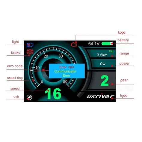 Bafang Bbs Mid Motor Parts Electric Bike Colorful Ukc1 Display 24v 60v