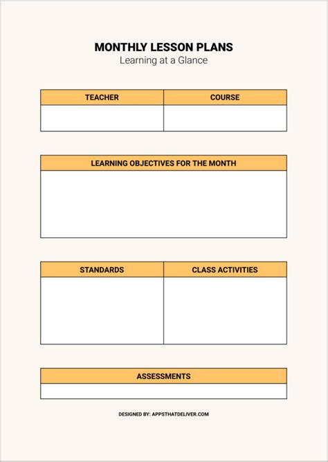 Lesson Plan Template Google Docs Free