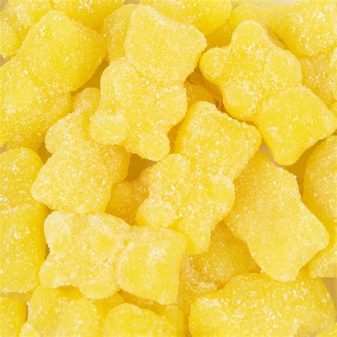 Yellow Lemon Sugared Gummy Bears 14oz Bag 78ct Oriental Trading