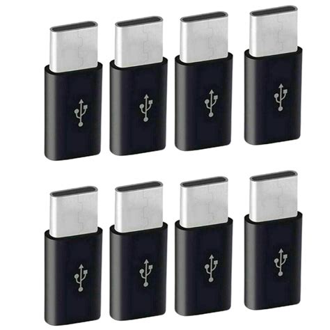 NANLIY 8X Micro USB To USB C Adapter Mini To Typec Charging Adapter