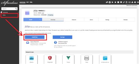 Cara Install Jszip Melalui Softaculous Apps Installer Indowebsite Knowledgebase