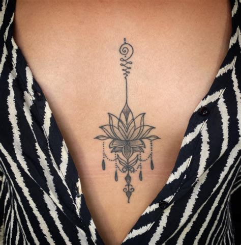 55 Appealing Sternum Tattoo Ideas And Designs To Create Magic Psycho Tats