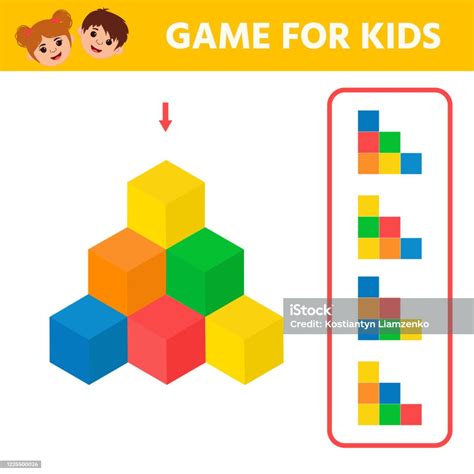논리 Iq의 아이 개발을위한 교육 논리 게임 어린이 활동 시트입니다 만화에 대한 스톡 벡터 아트 및 기타 이미지 만화 여가