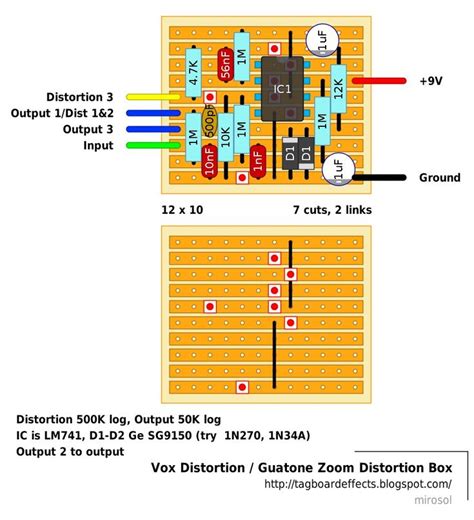 Guitar Distortion Pedal Schematic