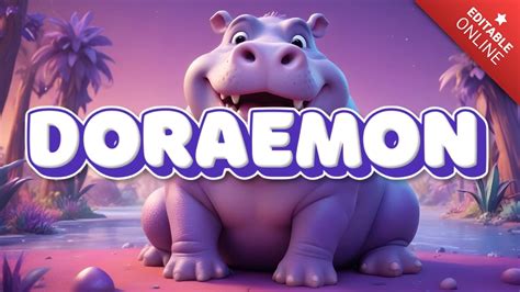 Doraemon Hippo Text Effect Generator