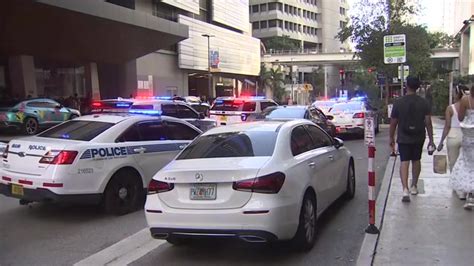 Police Search Brickell Apartment Building Amid Burglary Investigation