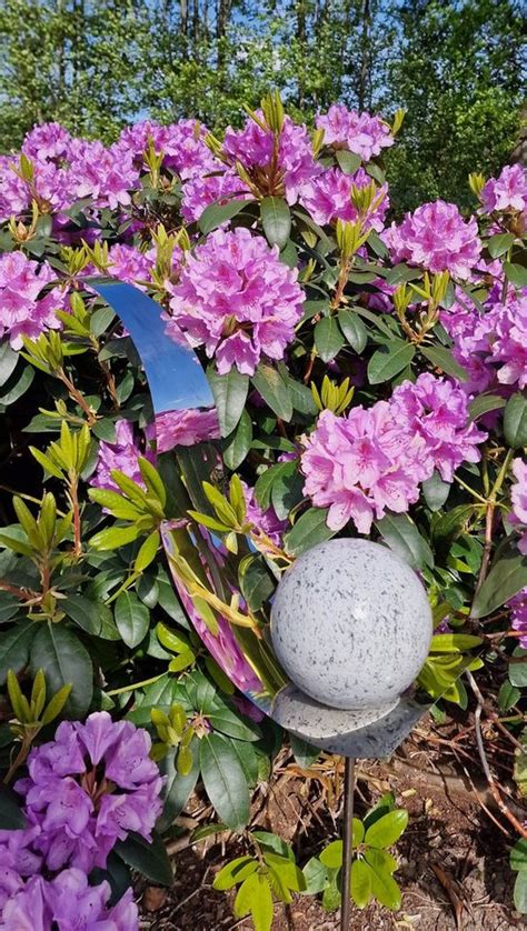 Jürgen Bocker Gartenambiente Gartenstecker Flame Edelstahl Kugel Hellgrau 126 Cm Gartenstecker